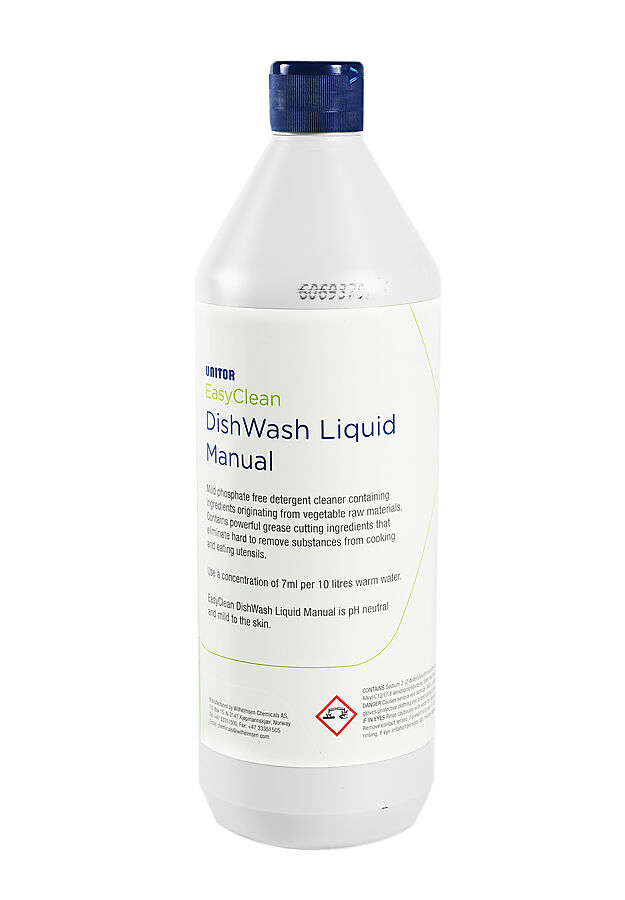 Unitor EasyClean Dishwash Liquid 1L - Netverslun Skeljungs